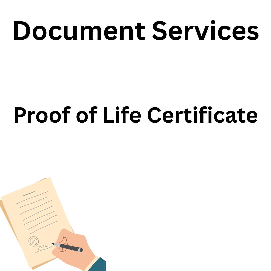 Proof of Life Certificate | Document Service | Notary